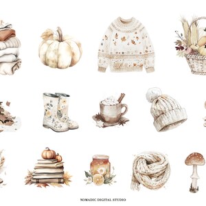 Watercolor Autumn Clipart Bundle, Autumn Girl Png, Fashion Lllustration ...