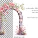 Watercolor Arches Clipart, Floral Stone Arch Clipart, Spring Floral ...