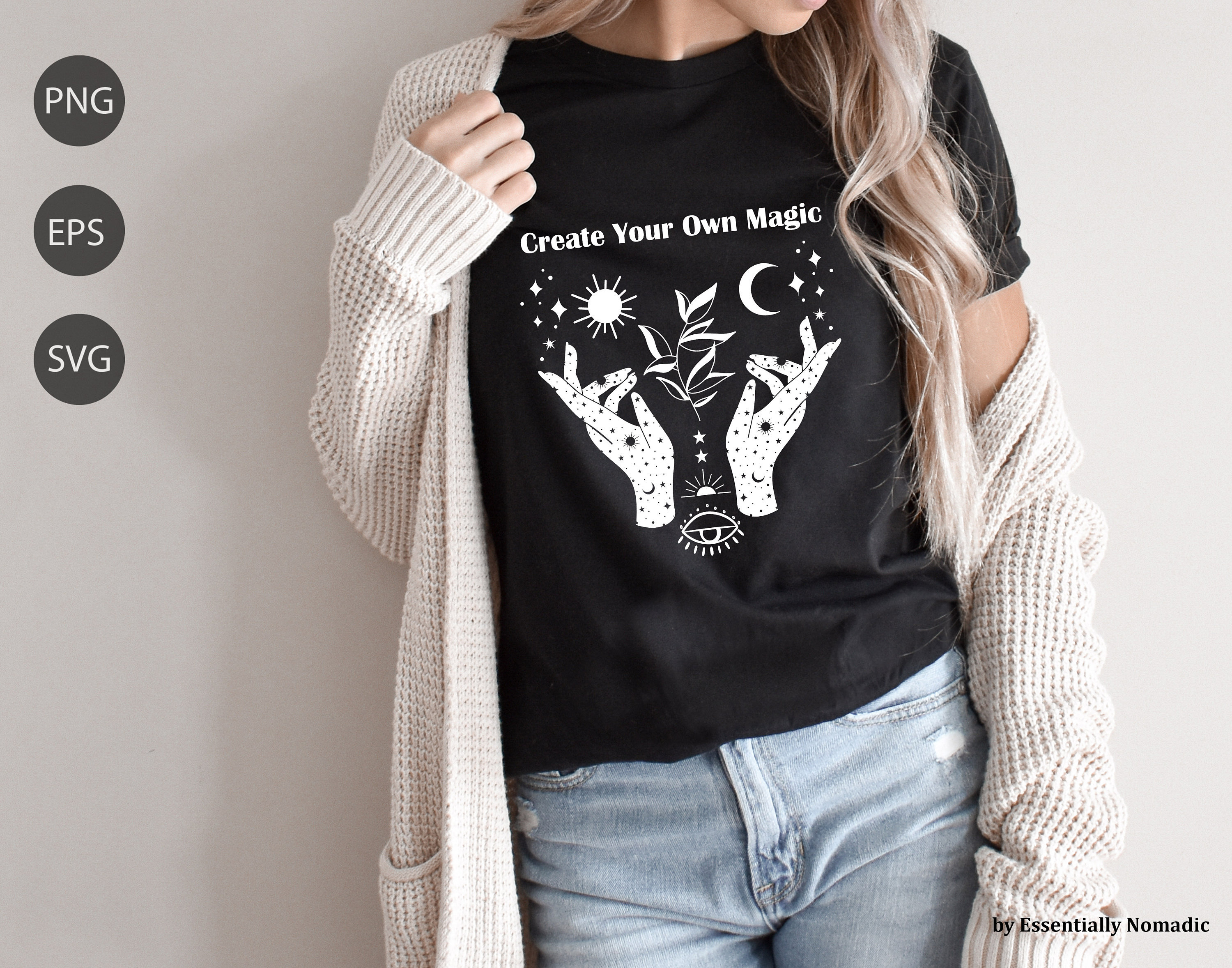 Create Your Own Magic Svg Witch Svg Hands Clipart Png - Etsy