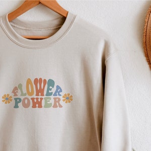 Flower Power SVG File Retro Svg for Tshirt Mug Design - Etsy India