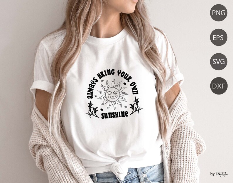 Sunshine Svg Positive Quote Svg Mystical Sun Svg Clipart - Etsy