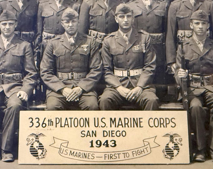 1942 Ww2 USMC 527th Platoon 12.75x11.5 - Etsy Canada