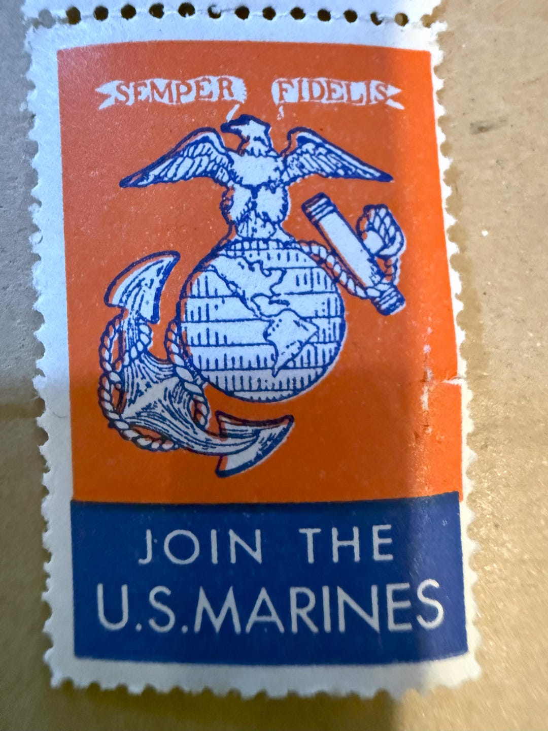 1940s USMC Recruitment Stamps | Original WWII Marine Corps Collectible ...