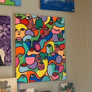 Colorful Abstract Faces - Etsy