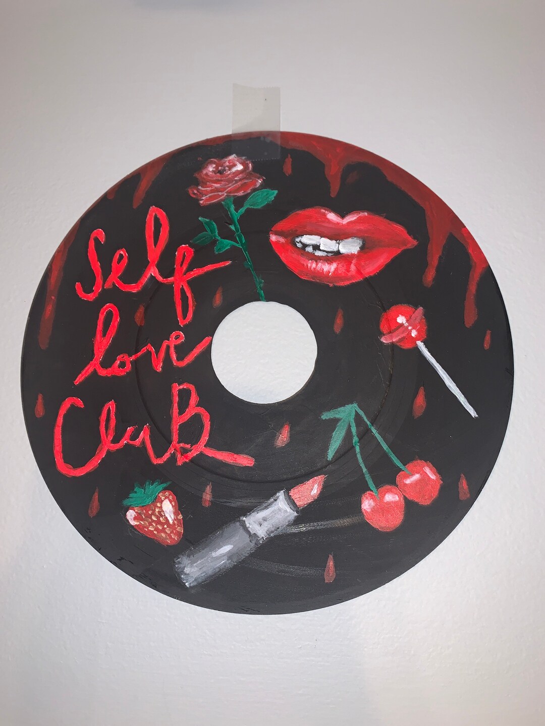 Red Vinyl Art Decor - Etsy