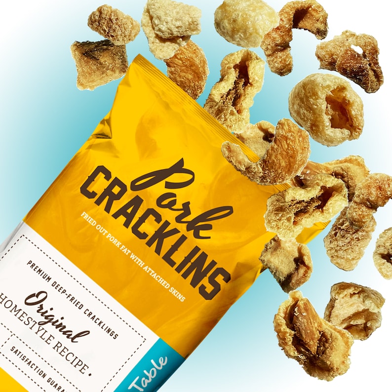 Pork Cracklins 5 Oz 3 Bags, Fried Pork Skins With Fat, Cracklings, Pork ...
