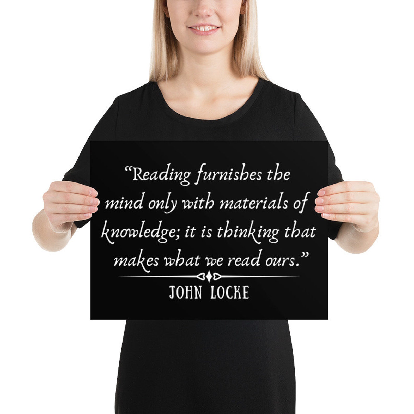 John Locke Quote Poster Libéralisme Wall Art Inspirational - Etsy France