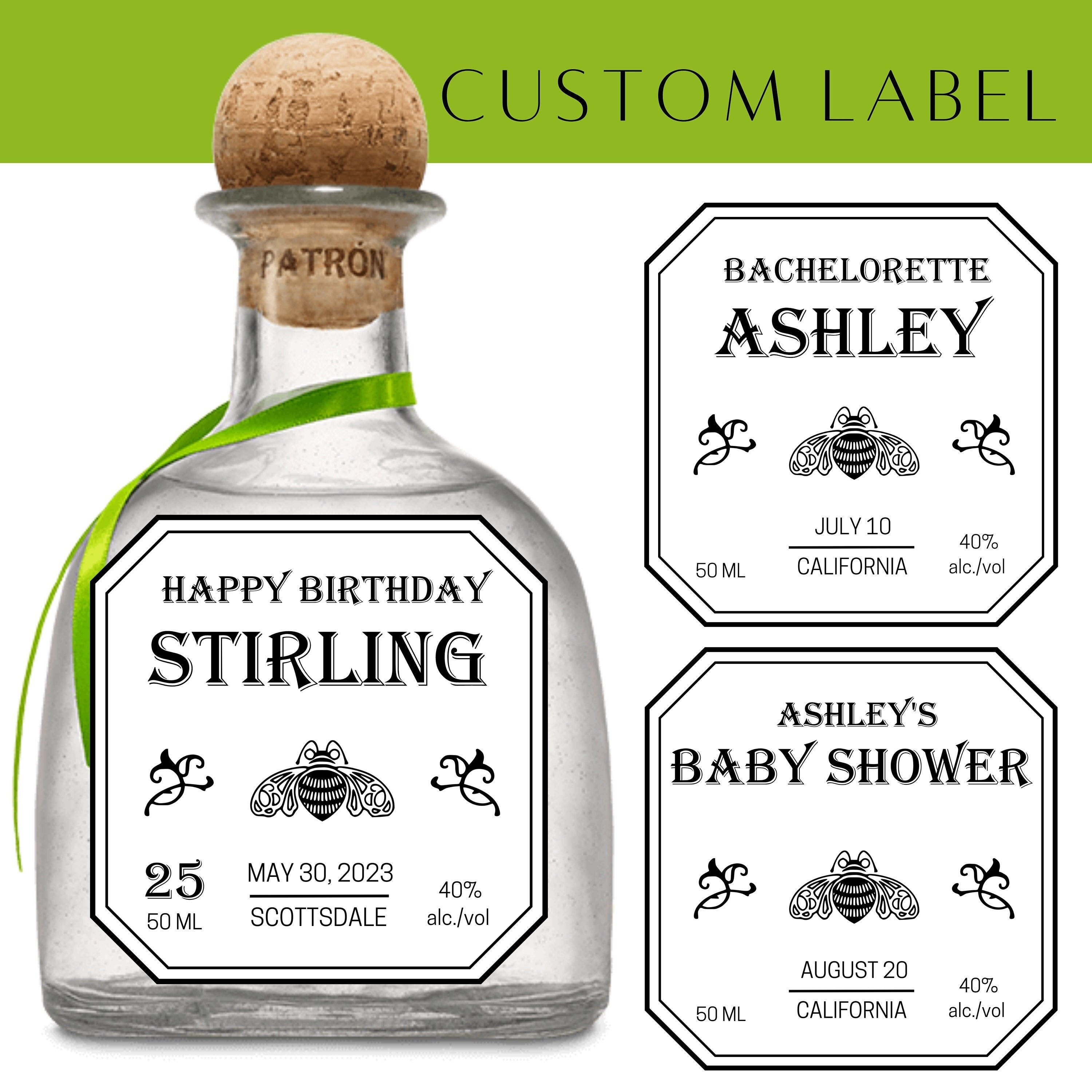 Custom Tequila Label / Physical Sticker Made-to-order / Mini - Etsy