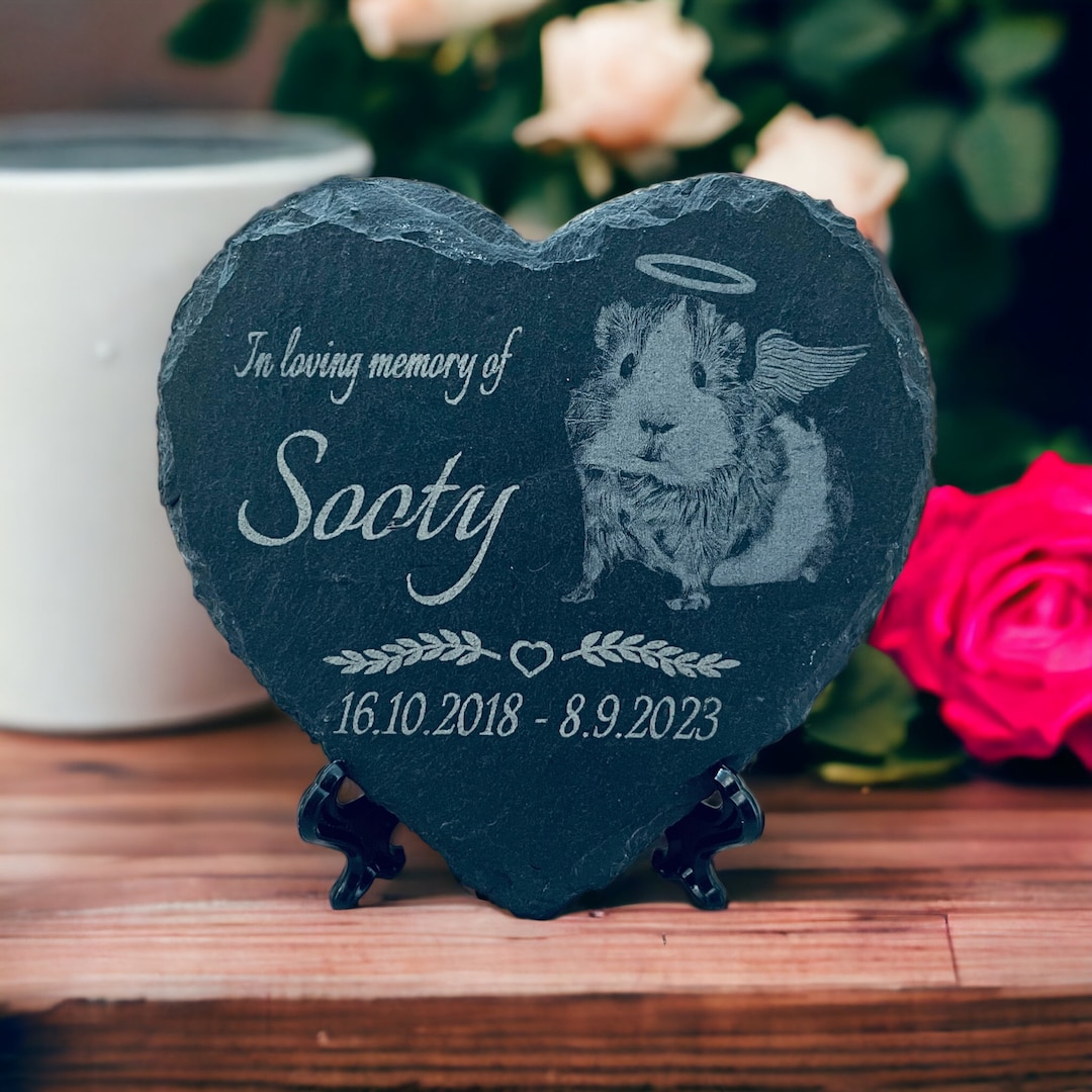 Pet Memorial Plaque Guinea Pig Grave Stone Personalised Engraved Guinea ...