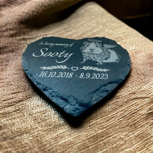 Pet Memorial Plaque Guinea Pig Grave Stone Personalised Engraved Guinea ...