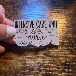 ICU Nurse Sticker - Etsy