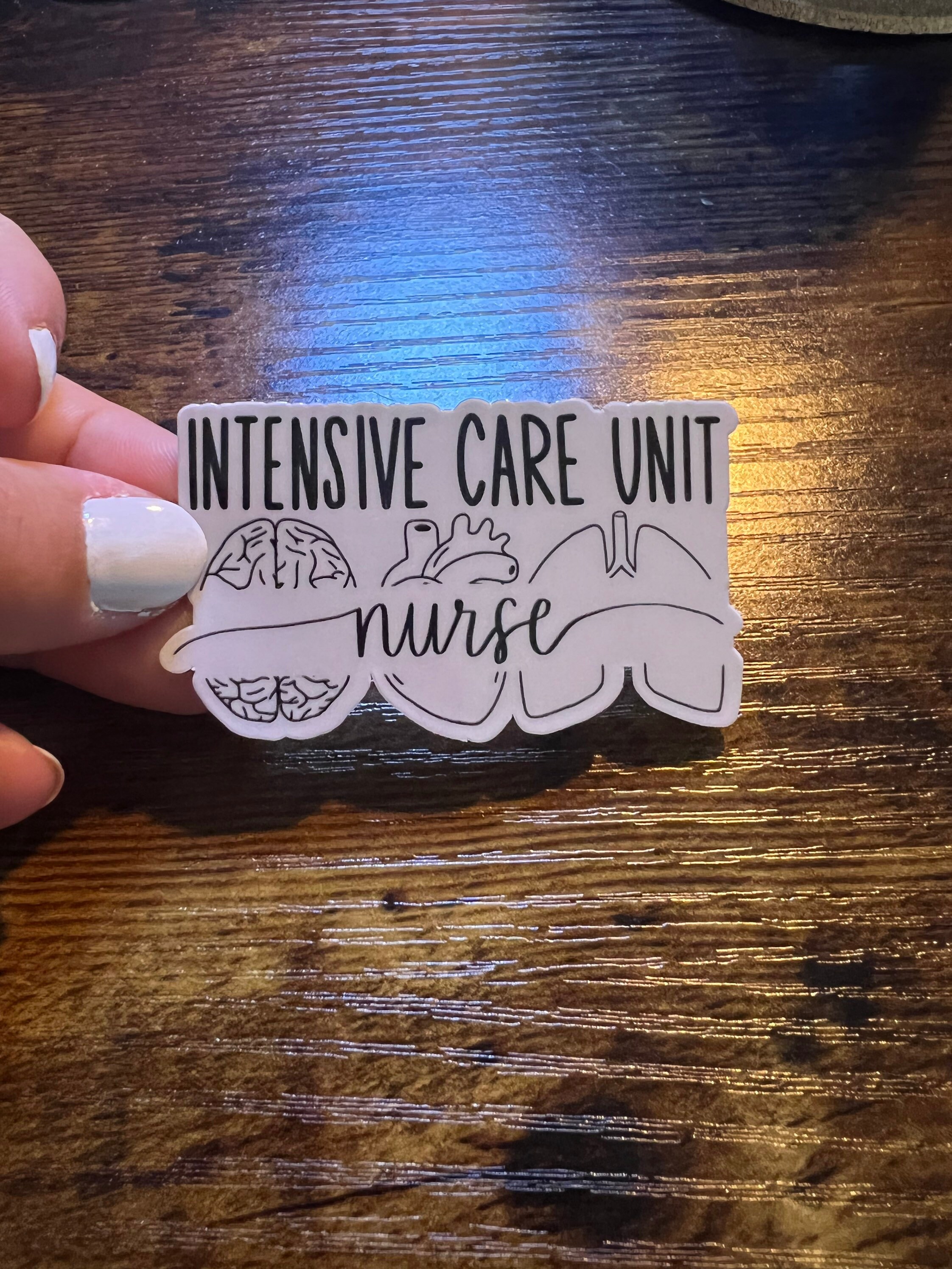 ICU Nurse Sticker - Etsy
