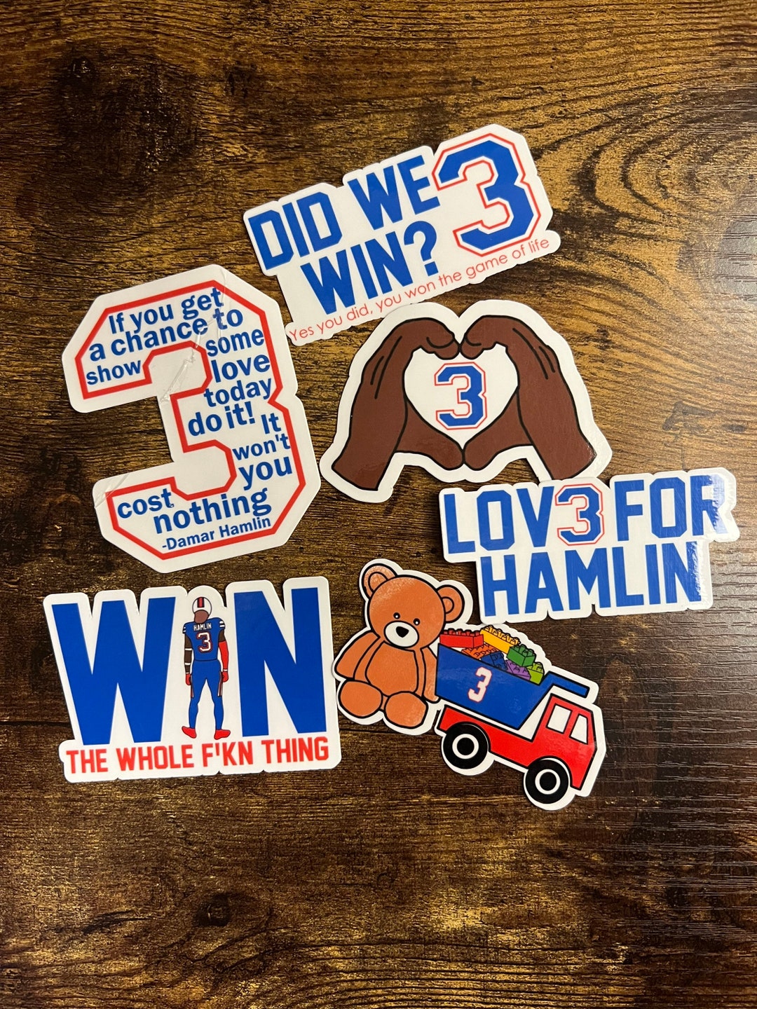 Damar Hamlin Stickers - Etsy
