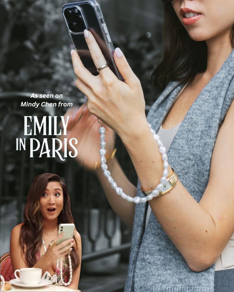 Emily in Paris Netflix Pearl Phone Bundle iPhone 16 & Samsung ...