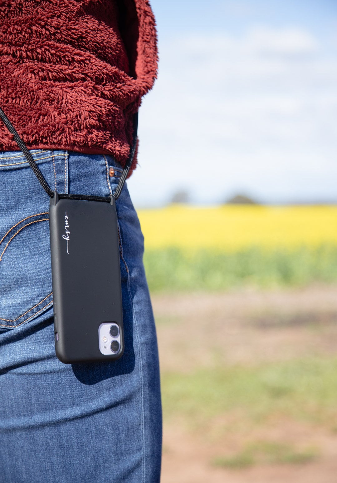 Black Rope + Black Modular Phone Case | Phone Lanyard | iPhone ...