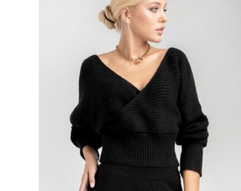 Open Back Sweater - Etsy