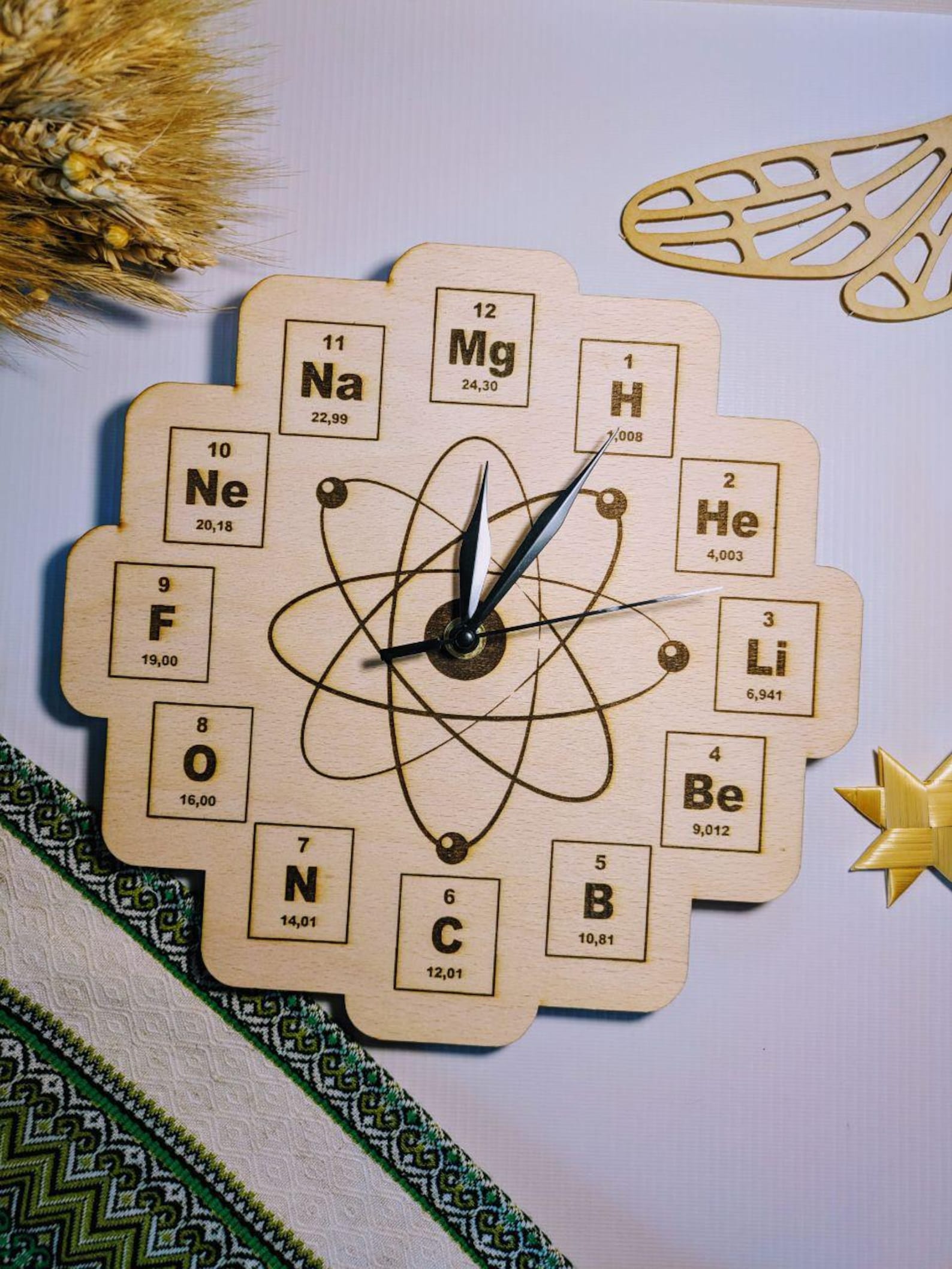 Plywood Periodic Table Clock – Science Teacher Gift - Etsy