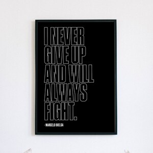 Leeds United - Marcelo Bielsa Quote Poster - LUFC - - Etsy