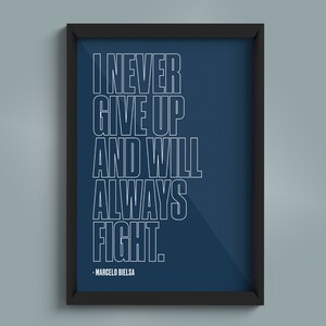 Leeds United - Marcelo Bielsa Quote Poster - LUFC - - Etsy