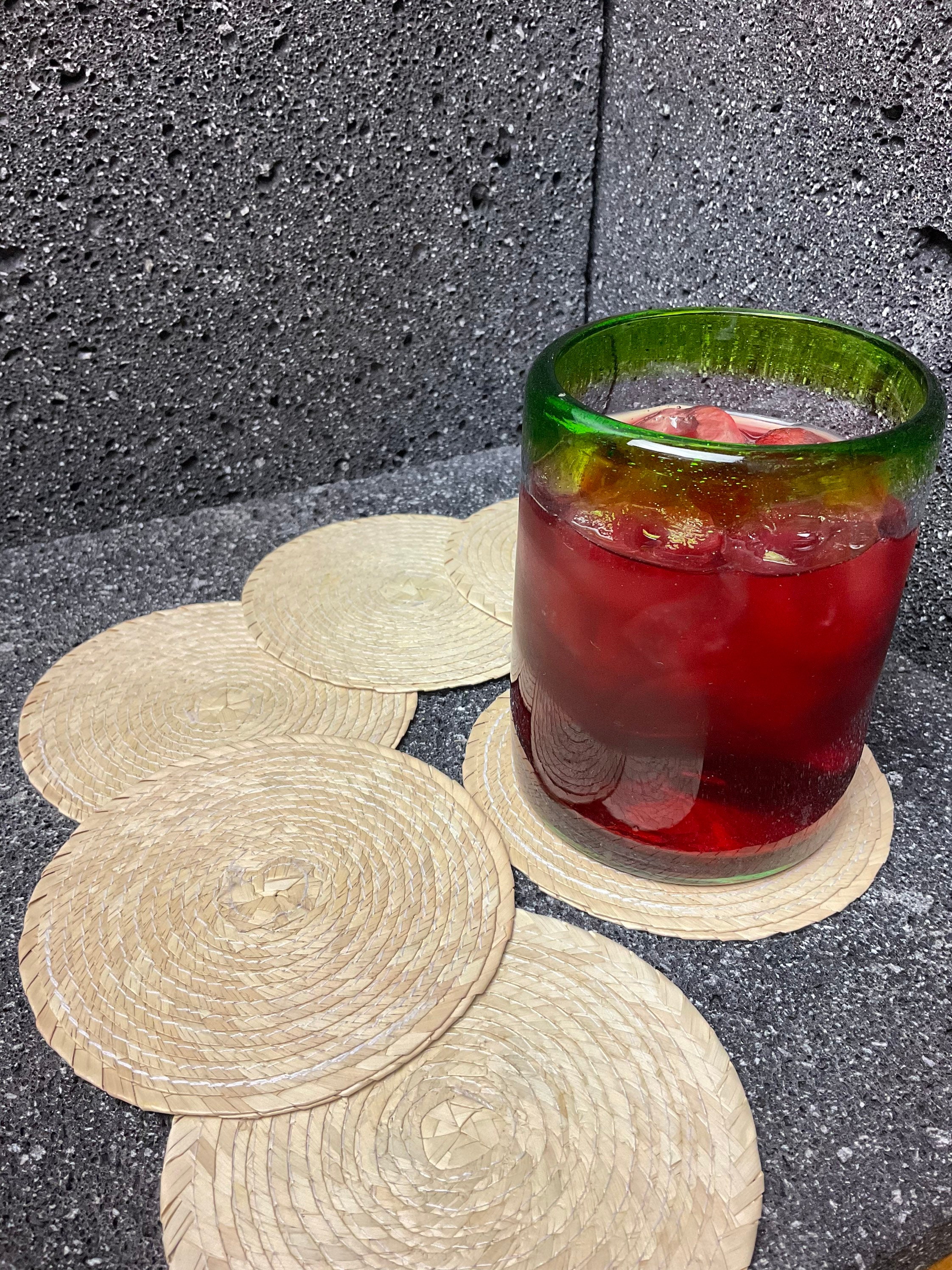 Coffee Dining Tables Handmade Mexican Straw Coasters- Coasters for ...