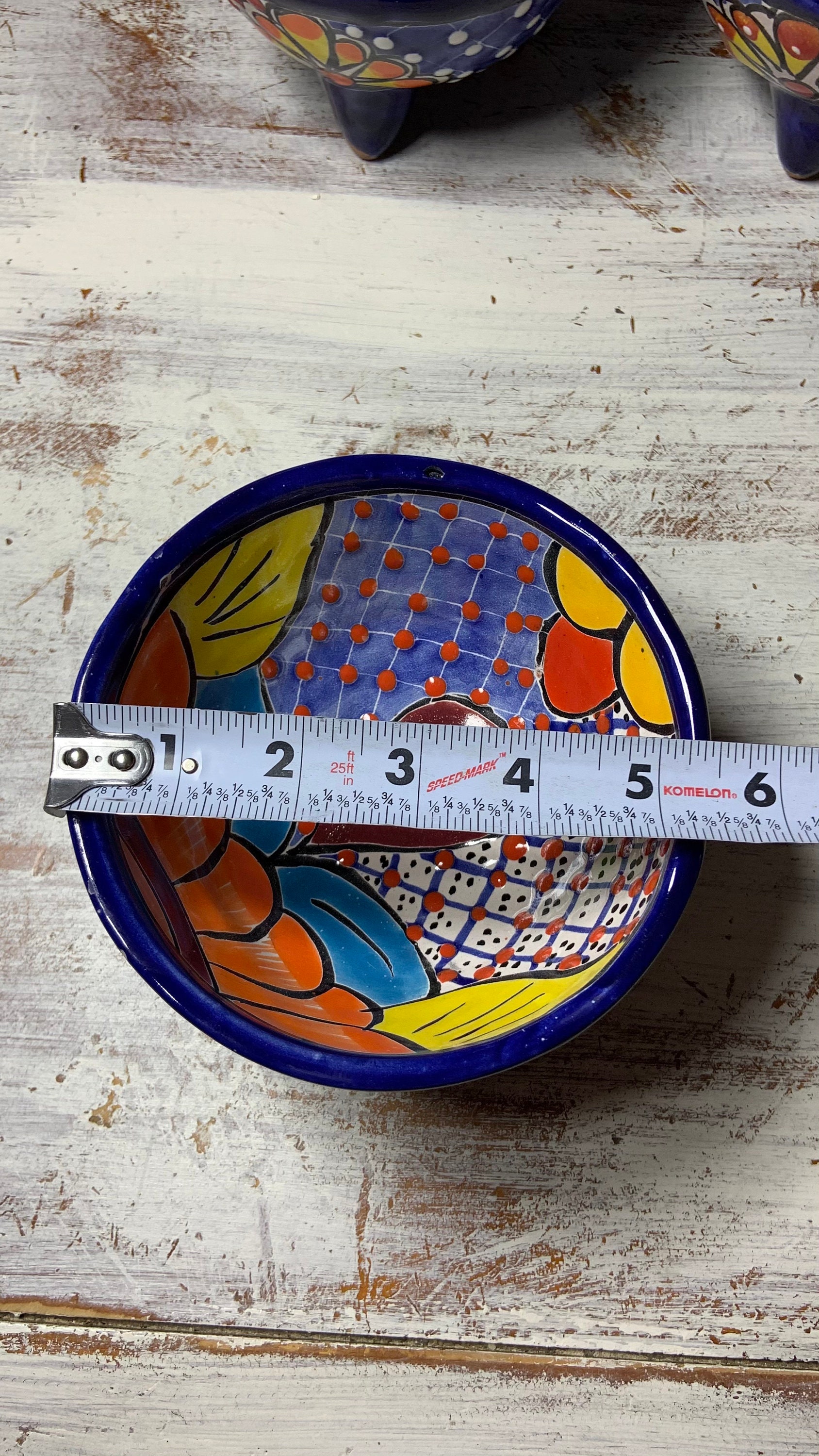 Talavera salsa bowl hand made ceramic from Mexico Angelica | Etsy