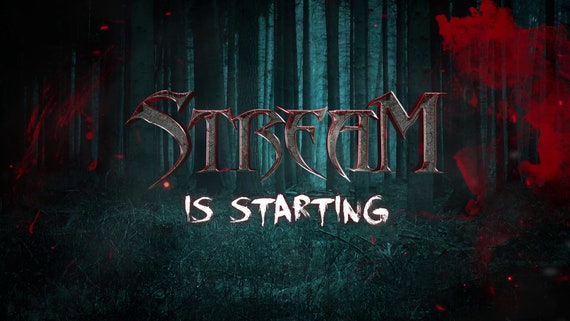 Horror Movie Animated Stream Screen / Stream is Starting / Be - Etsy