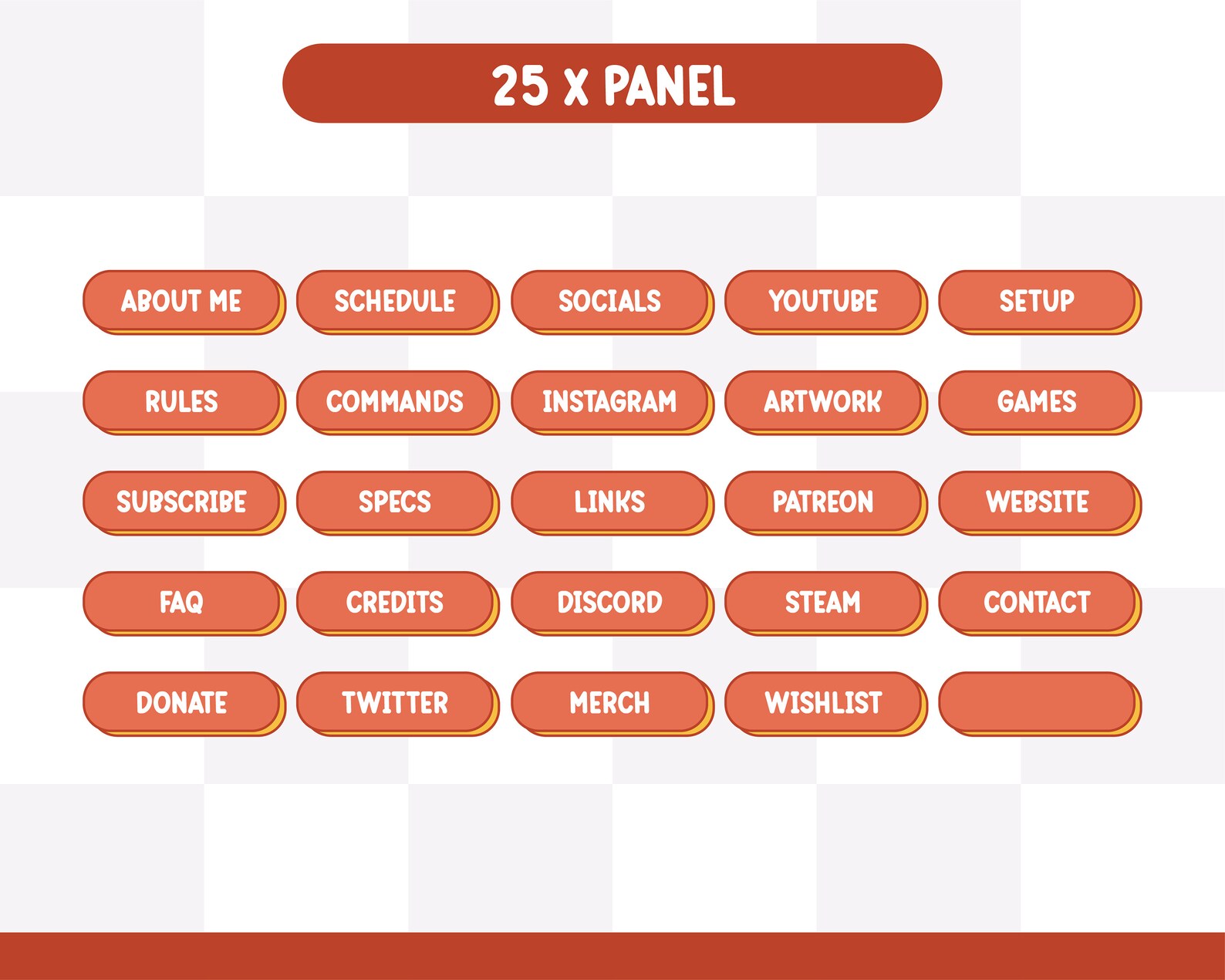 Twitch Stream Starter Pack Yellow / Orange Fullscreen Overlay Panel Alert Animated Screen ...