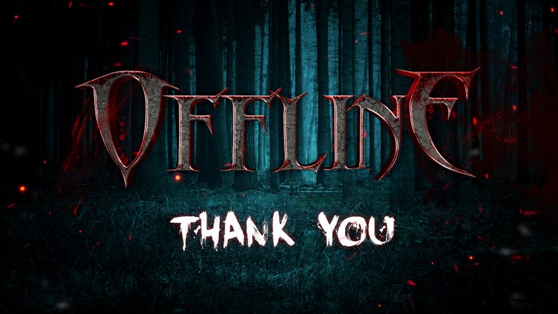 Horror Movie Animated Stream Screen / Stream is Starting / Be Right ...