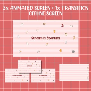 Cute Cat Full Stream Package - Animated Screen - Transition Video ...