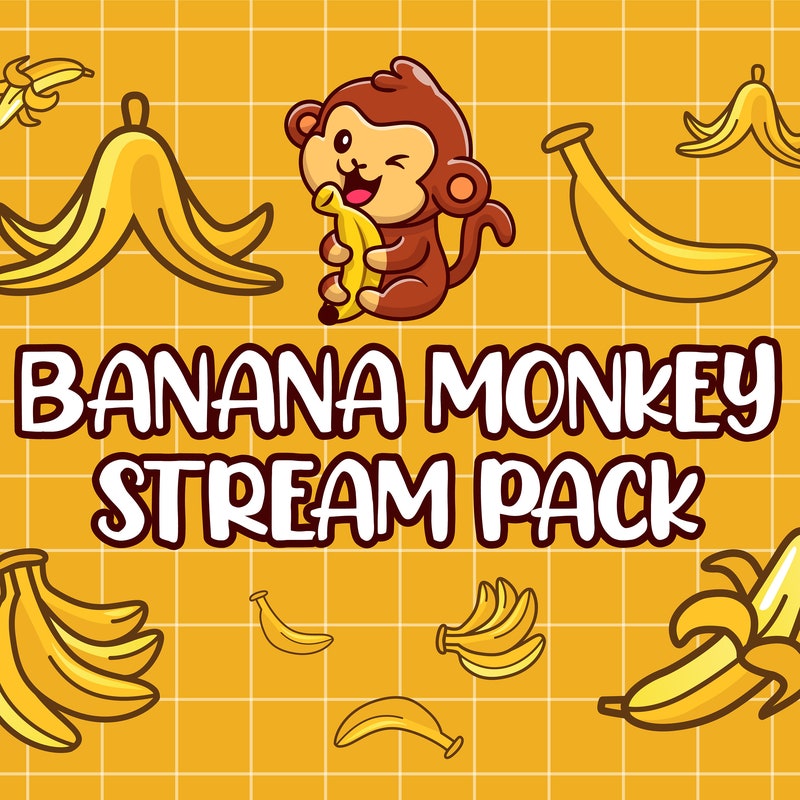 Twitch Overlays Banana - Etsy UK