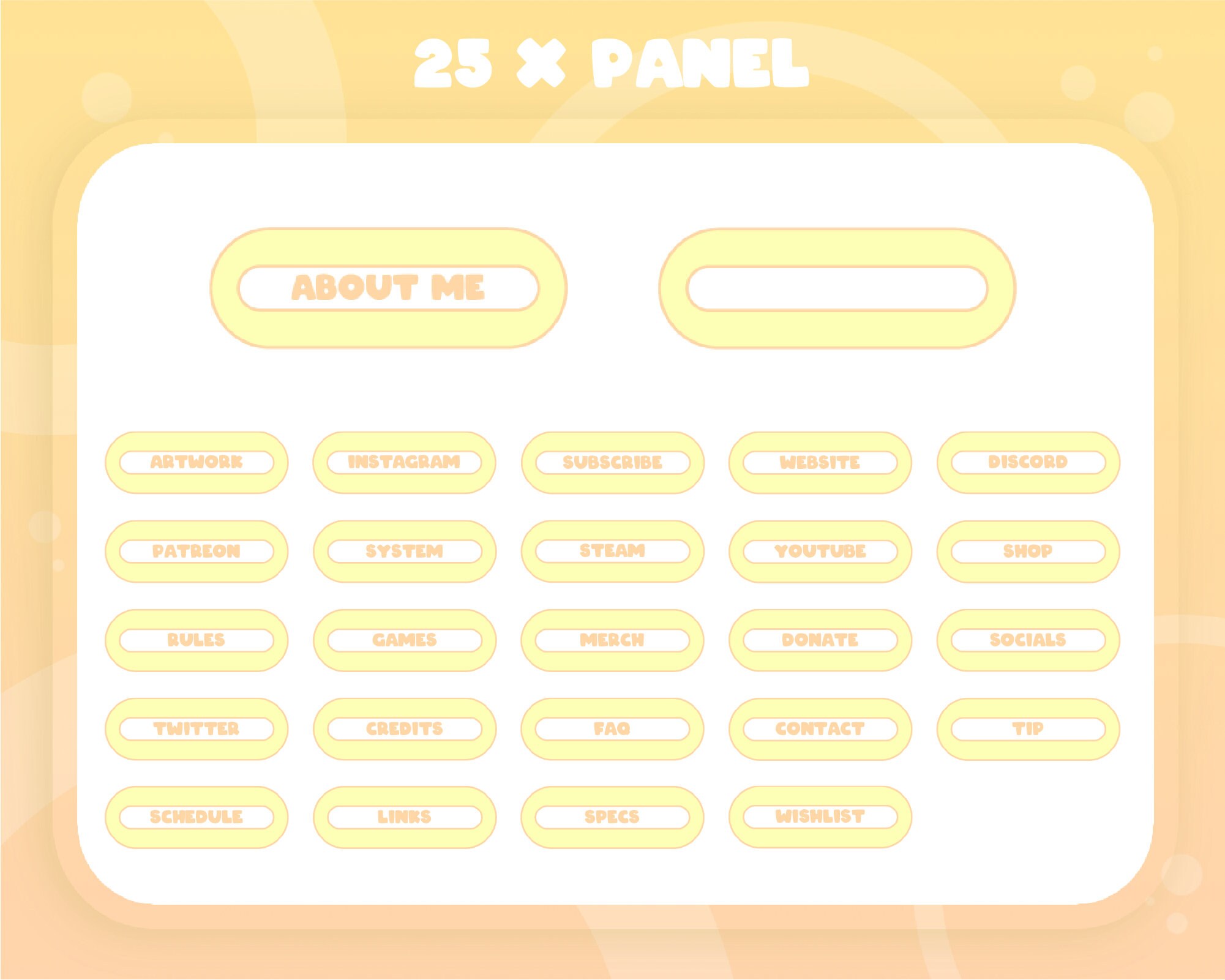 Twitch Yellow Full Stream Package Animated Transition Video Overlay ...