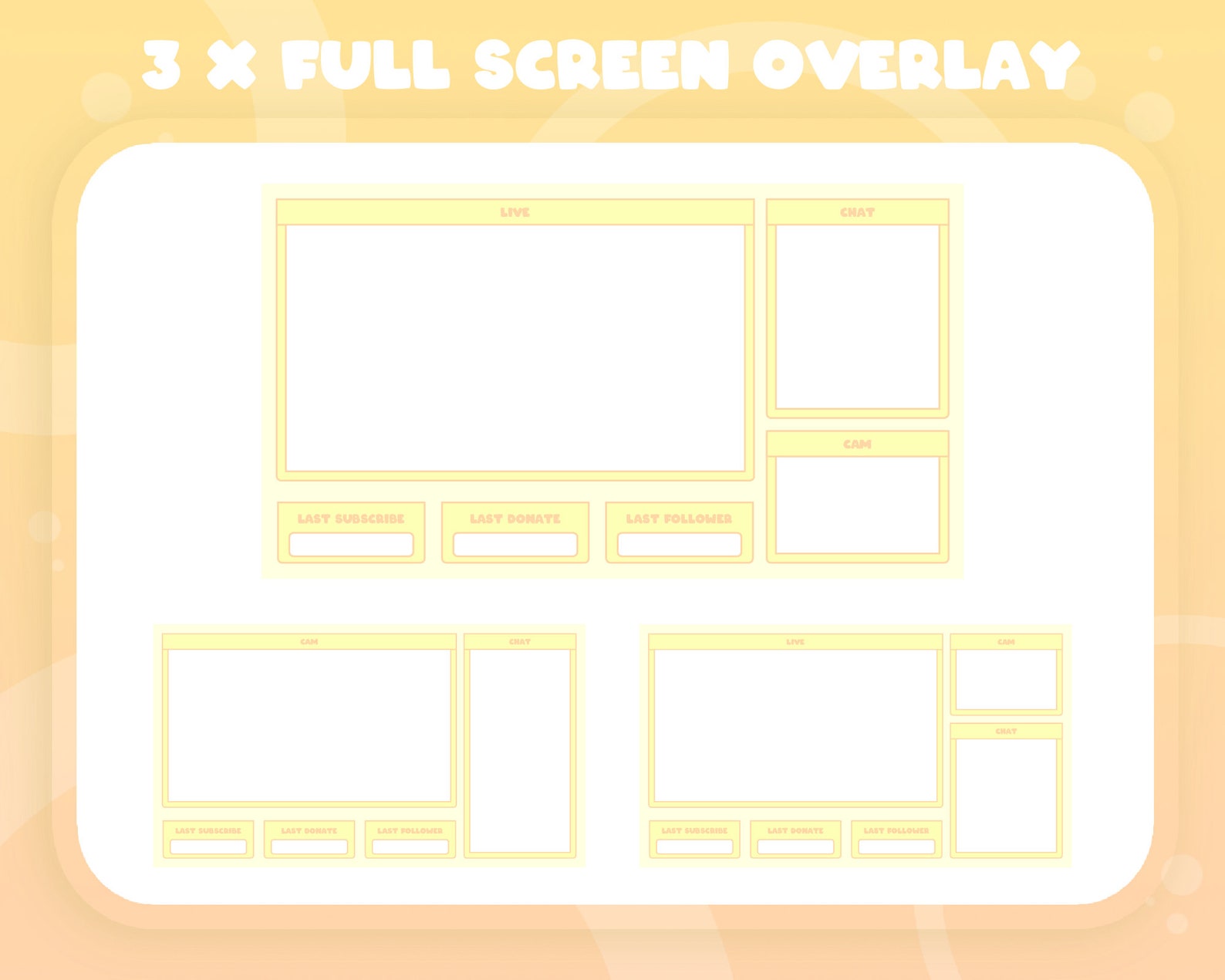 Twitch Yellow Full Stream Package - Animated Transition Video - Overlay ...