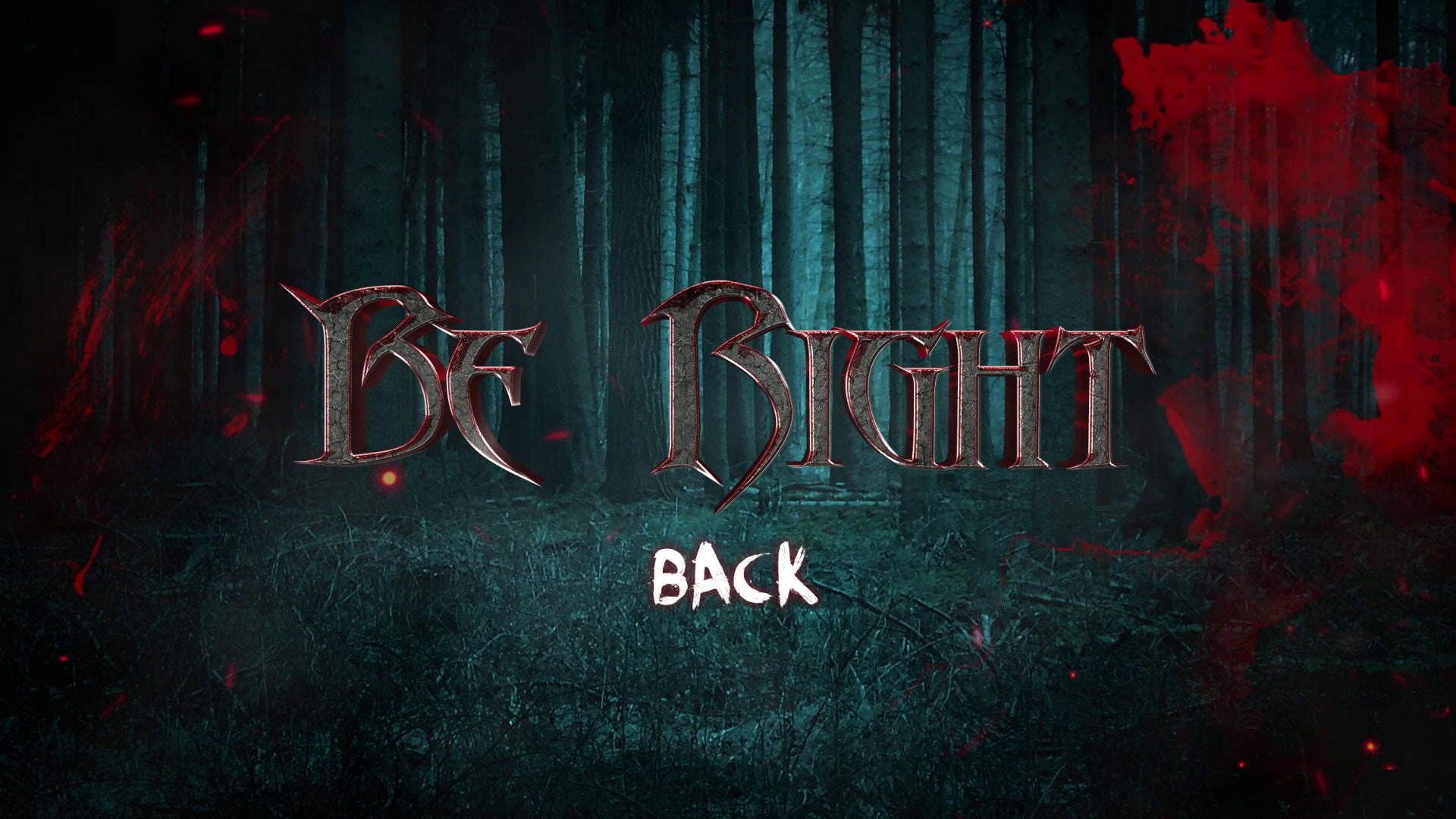 Horror Movie Animated Stream Screen / Stream is Starting / Be Right ...
