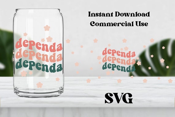 Dependa SVG Military Wife Dependapotamus 16oz Cup Cricut - Etsy