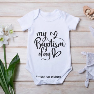 My Baptism Day, SVG, Cricut Cut Files, Baby's Christening, Baby Baptism ...
