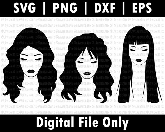 Woman's Face SVG File International Women's Day | Etsy