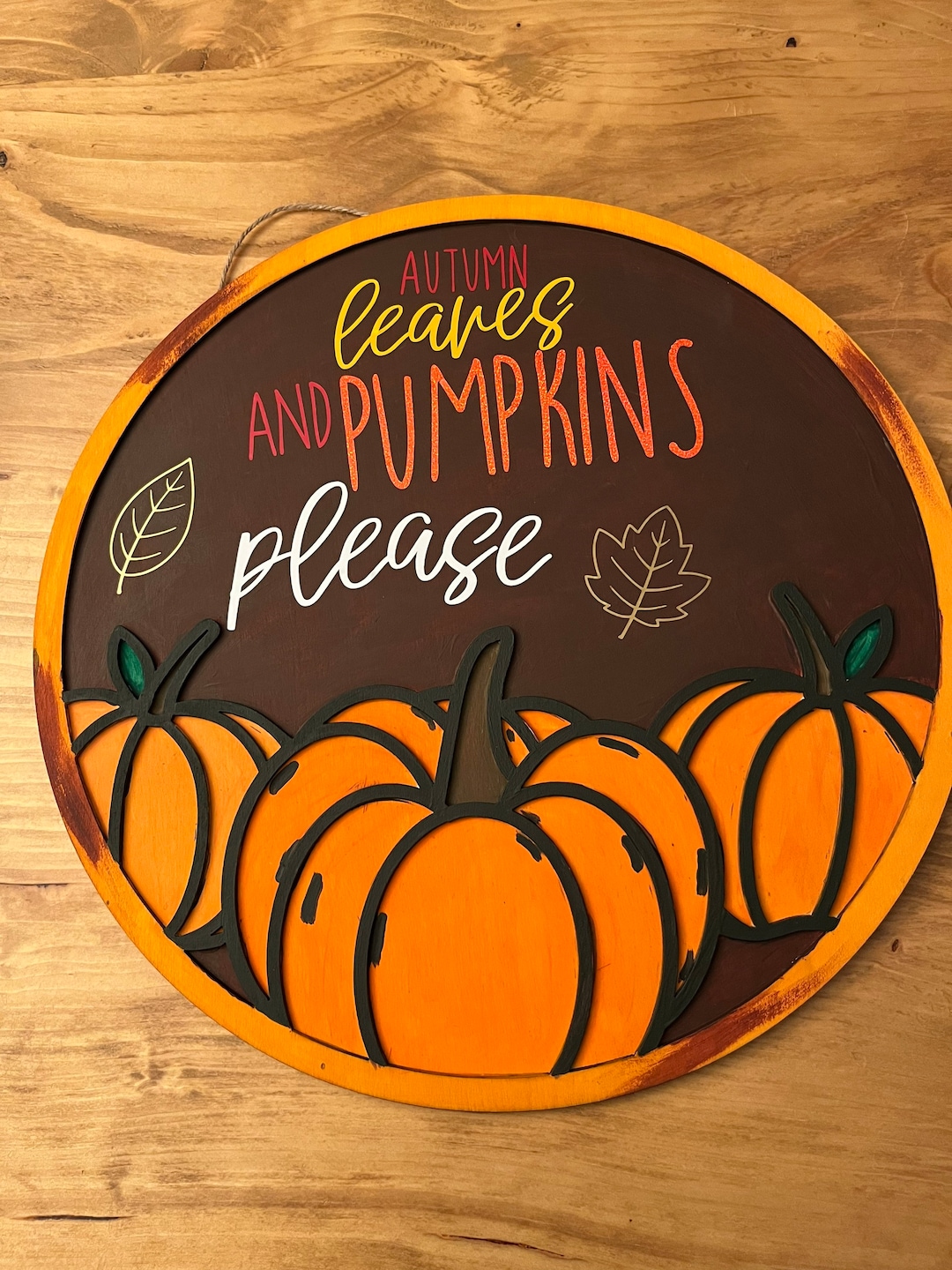 Pumpkin Door Decoration - Etsy