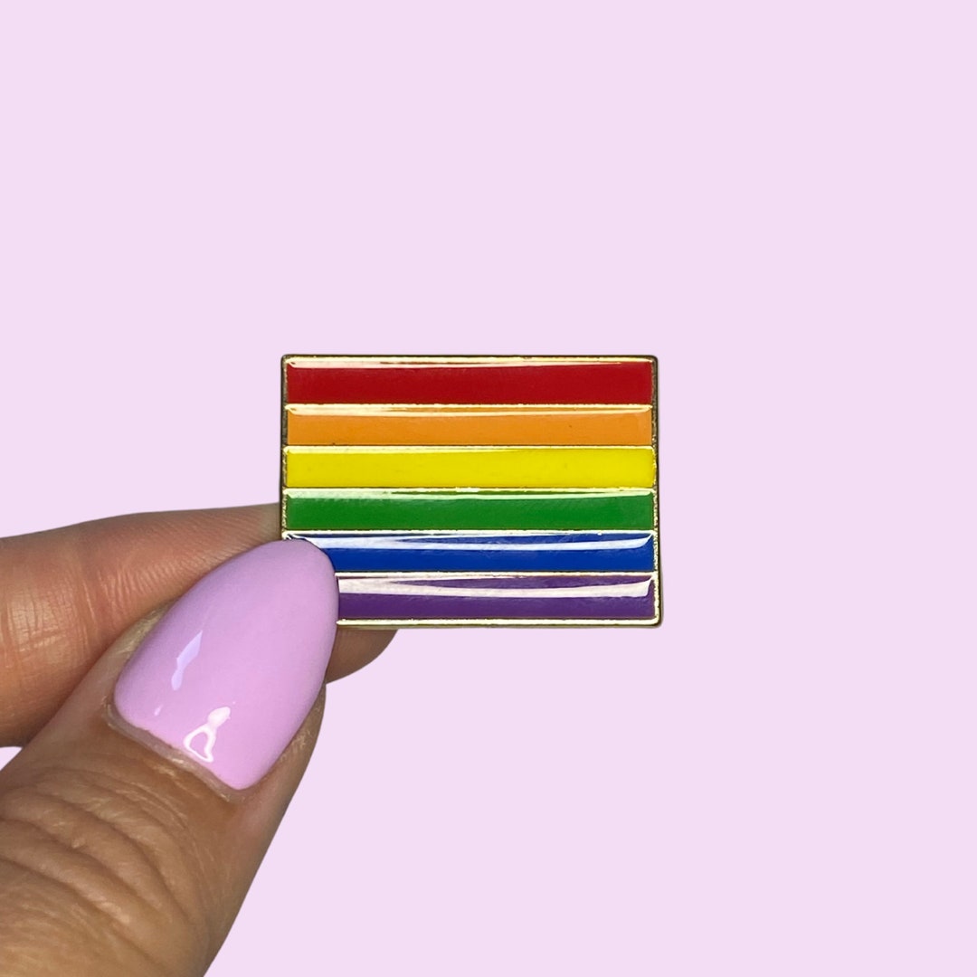 Pride Flag Pin LGBTQ Flag Pin Enamel Pin Gift - Etsy