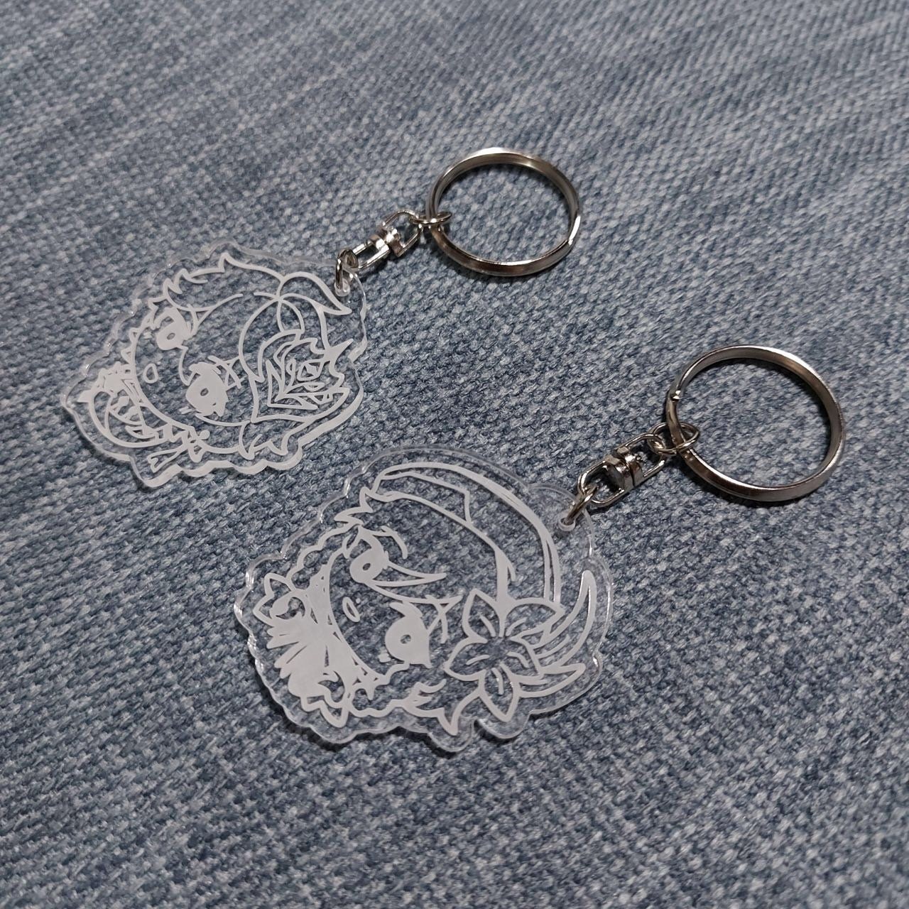 Genshin Impact Acrylic Keychains 5 Star Characters - Etsy