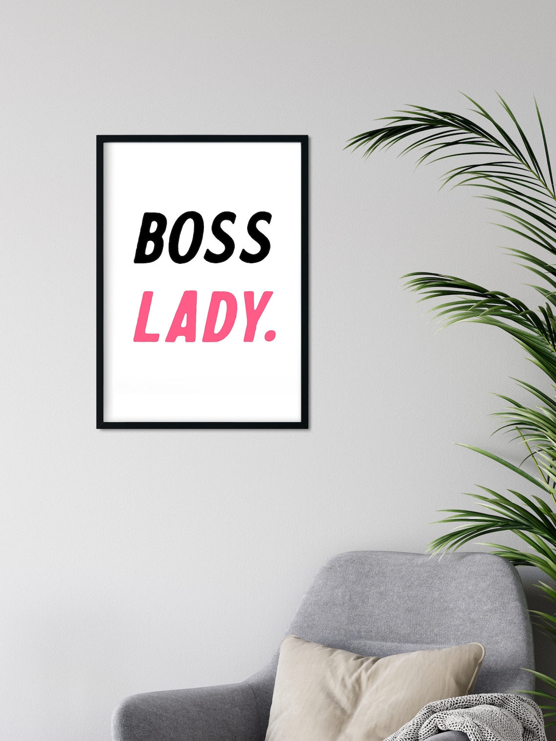 Boss Lady Quote Print Office Decor Girl Boss Boss Gift - Etsy