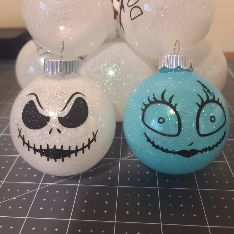 Jack & Sally Yule Tree Ornaments - Etsy