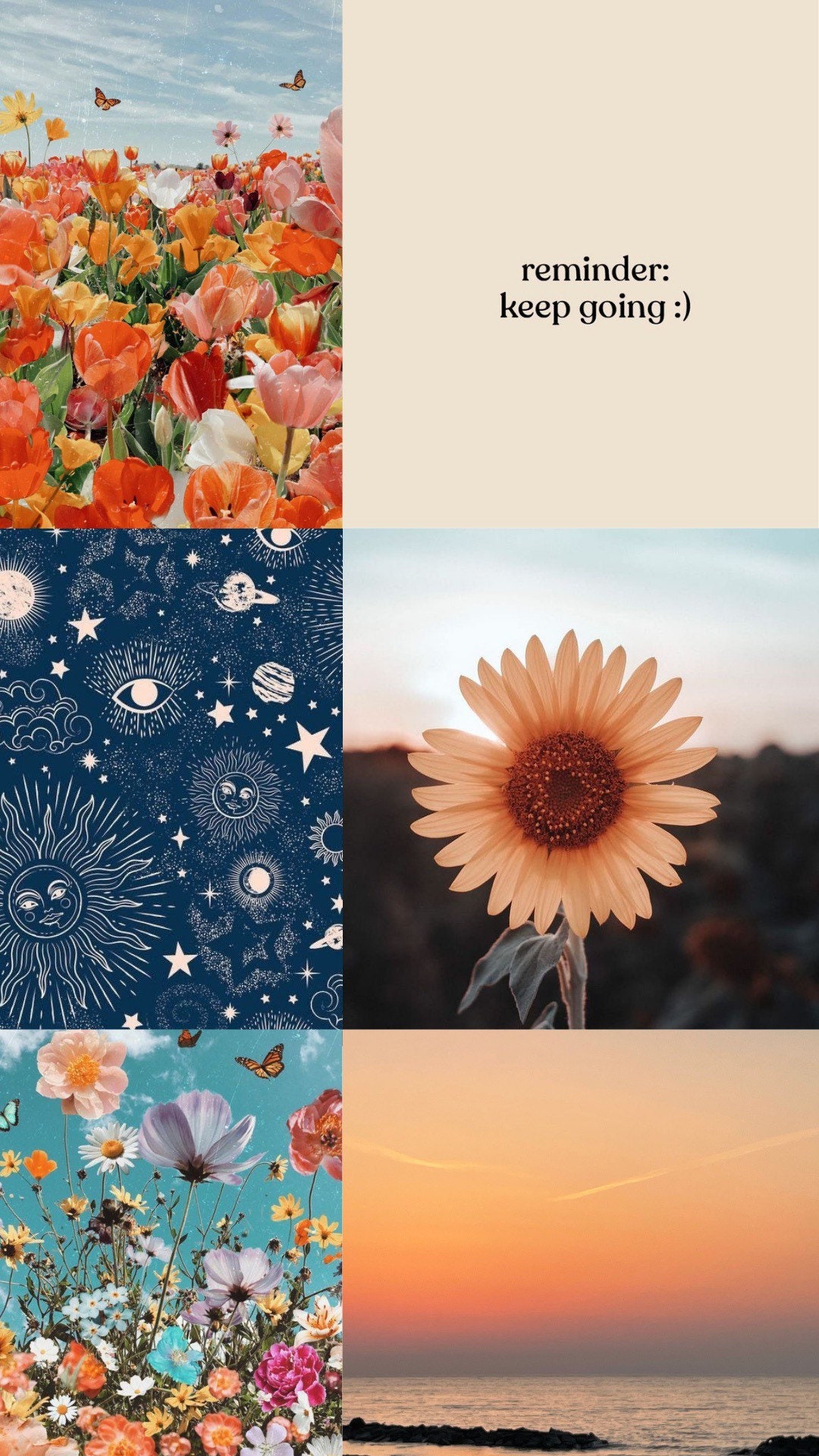 Simple Spring Collage Wallpaper - Etsy
