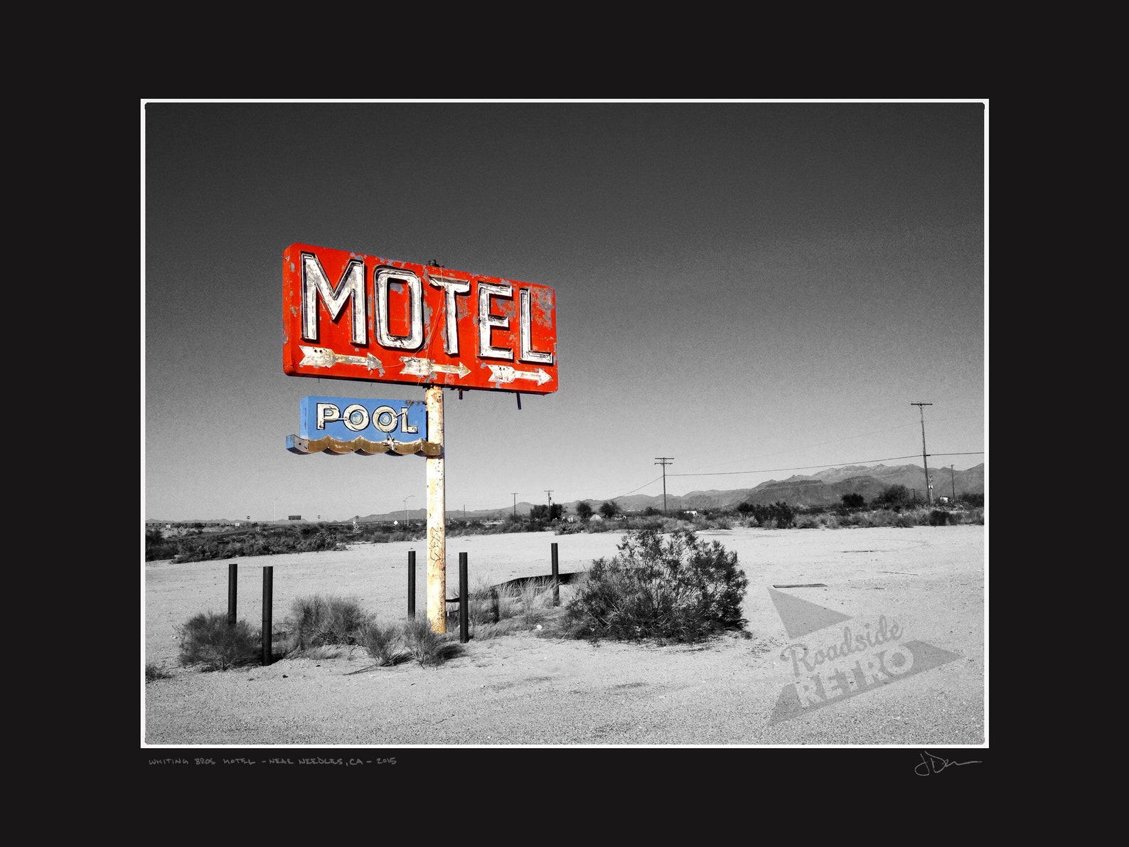 Whiting Brothers Vintage Neon Sign Fine Art Print Signed and Matted - Etsy