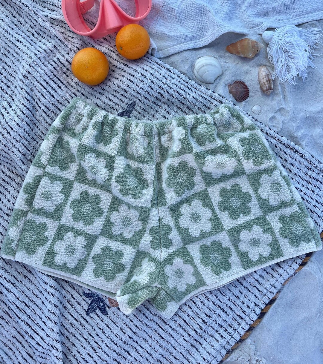 Women’s Beach Towel Shorts | Towel Shorts | Beach Shorts | Thrifted ...