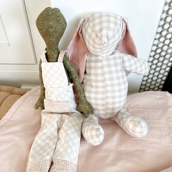 Linen Stuffed Animal - Etsy