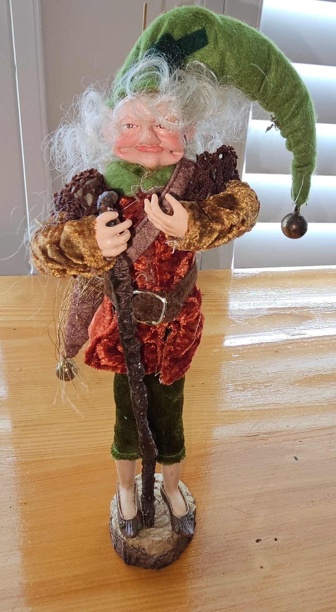 Vintage Elf Fairy Doll With Wood Satchel and Shalayla St Patrick's Day ...