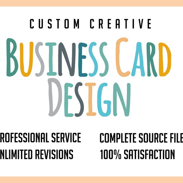 Business Card Design - Etsy