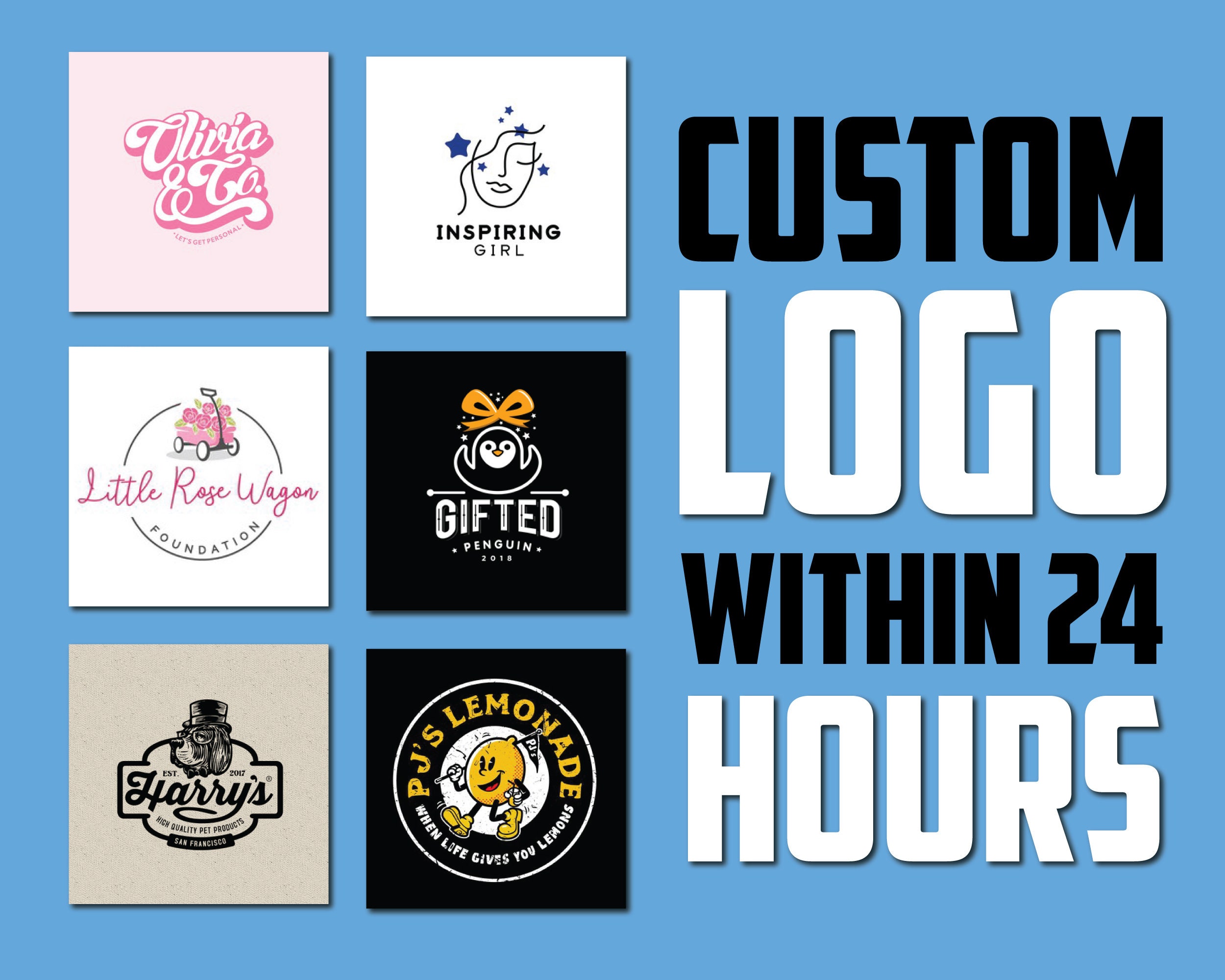 Logo Design Creation, Logo for Small Business, Custom Logo Designer, 2 ...