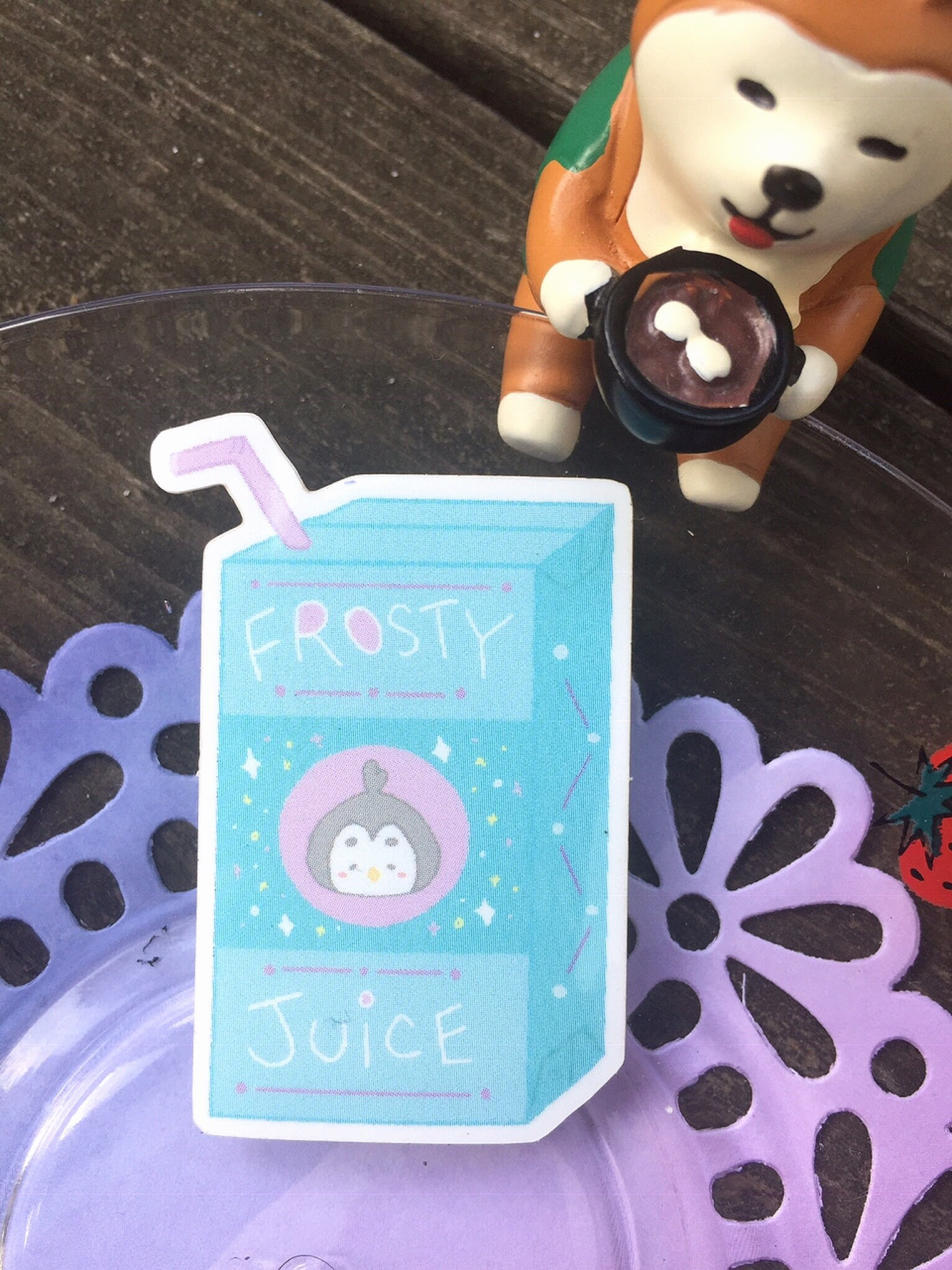 Kawaii Animal Juice Boxes Waterproof Sticker Water Bottle - Etsy