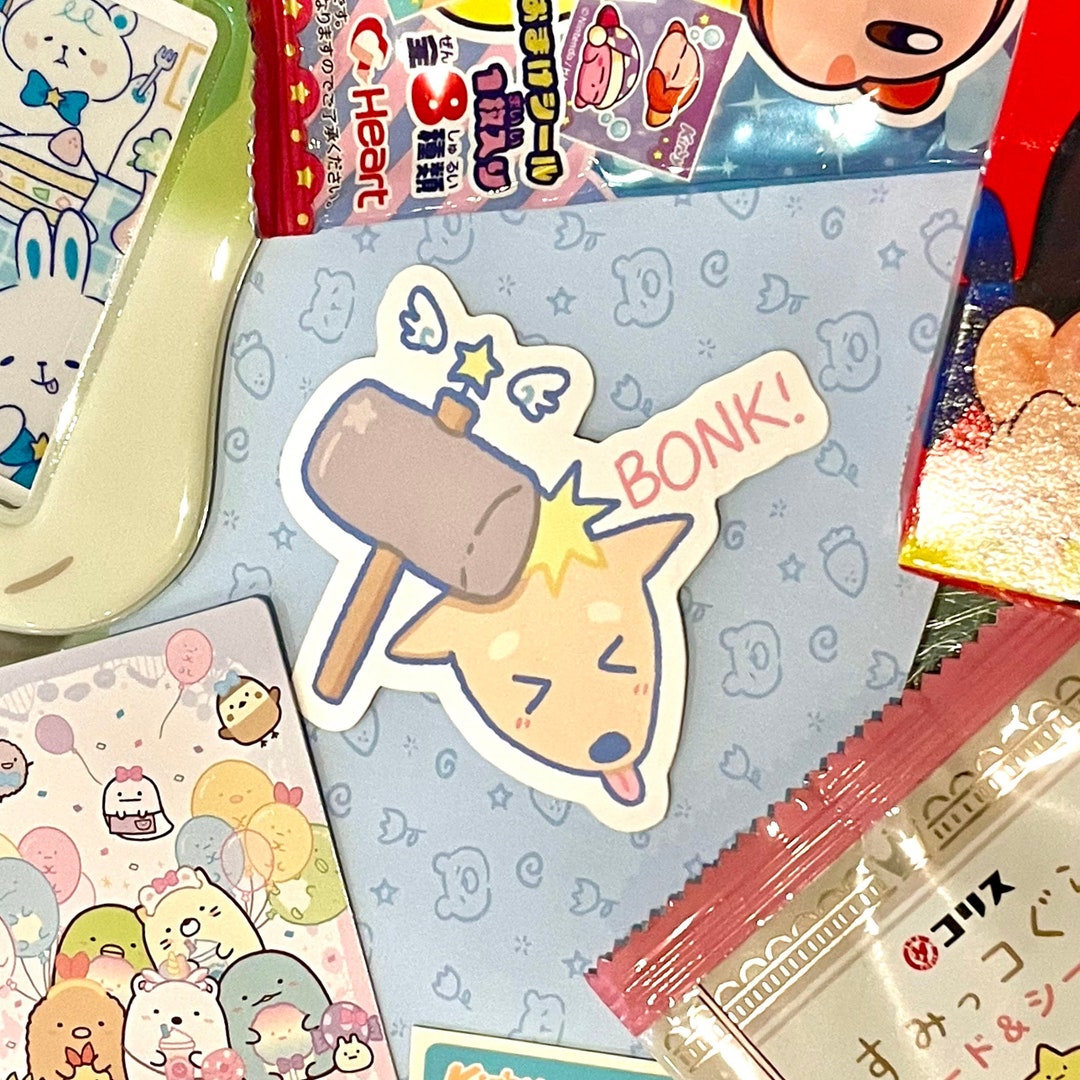 Bonk Hammer Doge Sticker | Funny Shibe Meme Sticker | Cheems Bonk ...